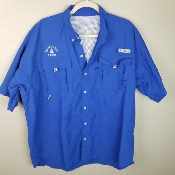 Columbia | Shirts | Columbia Pfg Mens Performance Fishing Gear Short ...